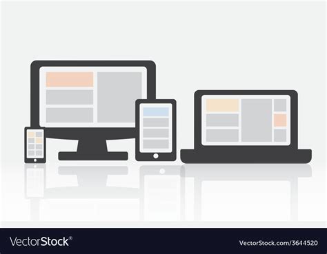 Responsive Royalty Free Vector Image Vectorstock