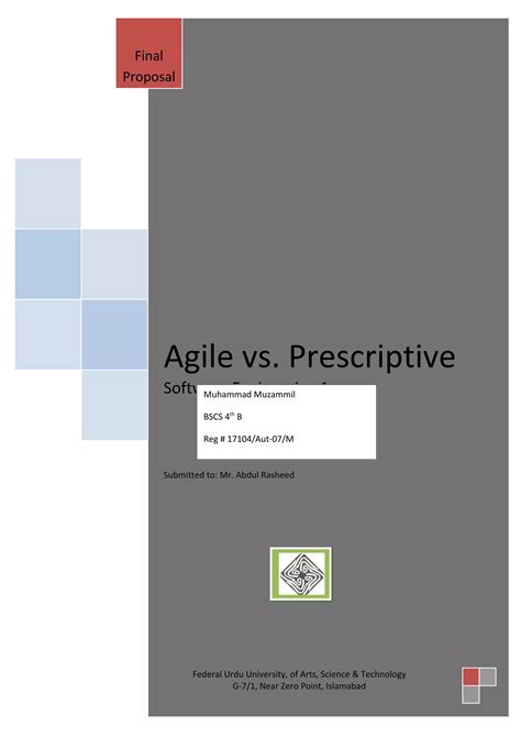 Muzammil Agile Vs Prescriptive Pdf