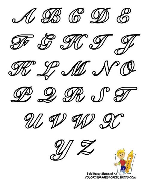 Fancy Capital Cursive Letters