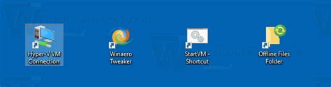 Create Hyper V Virtual Machine Connection Shortcut In Windows 10