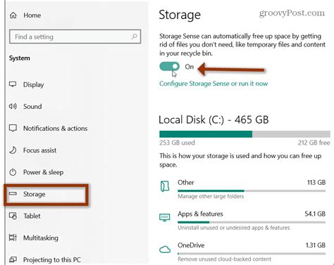 How To Enable And Configure Windows Storage Sense Groovypost