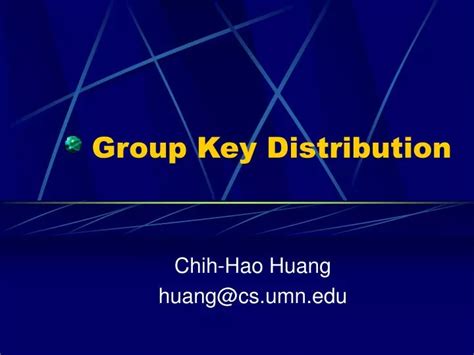 Ppt Group Key Distribution Powerpoint Presentation Free Download Id356856