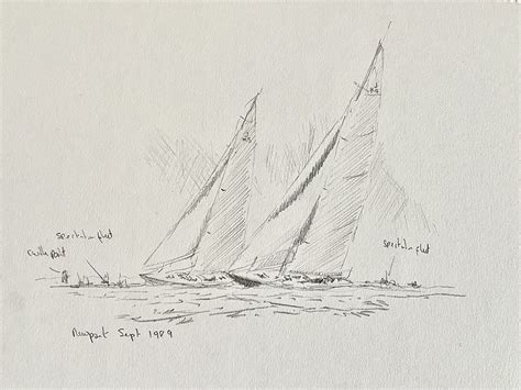 Rebirth Of The J Class Newport Ri 1989 — Shane Couch Marine Artist