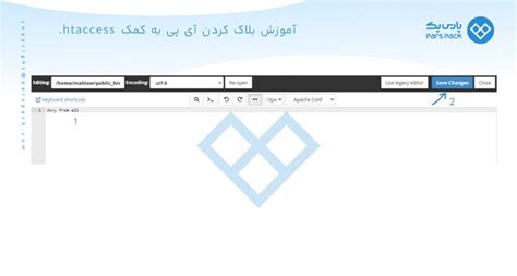 آموزش بلاک کردن Ip در Htaccess و Ip Manager بلاگ پارس پک