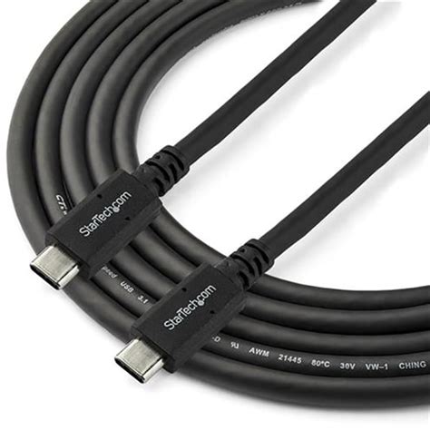 Startech Com Usb C C Ft M Usb C To Usb C Cable W A Pd M M Usb Gbps Usb