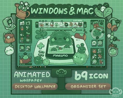 Windows And Mac Marimo Minigame Desktop Theme Background Wallpaper