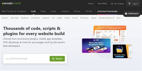 codecanyon scripts and plugins for web development alternativeto