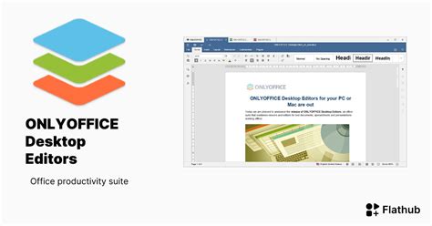 Instalar Onlyoffice Desktop Editors En Linux Flathub