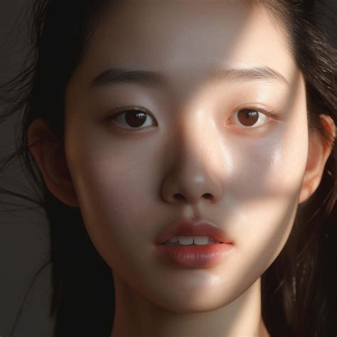 Premium Ai Image A Model Of A Woman With A Shadow On Her Face