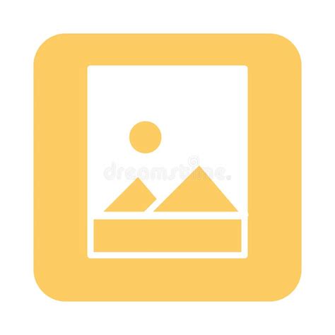 Mobile Application Image Gallery Web Button Menu Digital Flat Style Icon Stock Vector