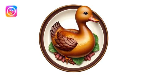 Cinematic Realistic Peking Duck Dish Emoji Depicted With Crispy