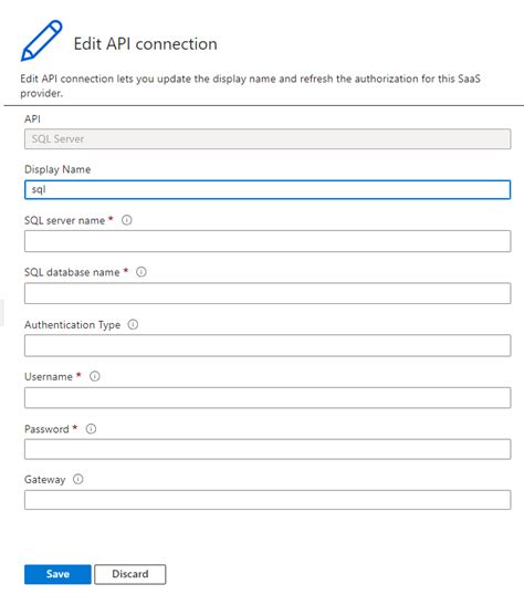 Deploying Azure Sql Api Connection For Logic App Using Arm Microsoft Qanda