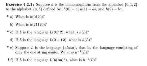 Solved Exercise 421 Suppose H Is The Homomorphism From