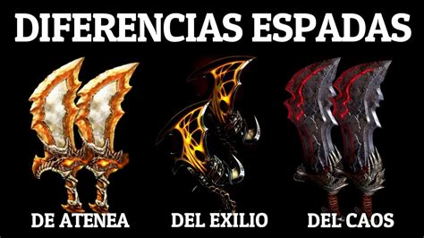 Diferencias De Las Espadas Del Caos Atenea Y Del Exilio God Of War 🔥 Youtube