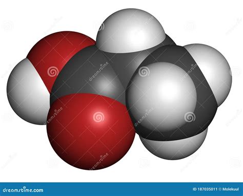Propionic Acid Propanoic Acid Molecule Used As Preservative In Food
