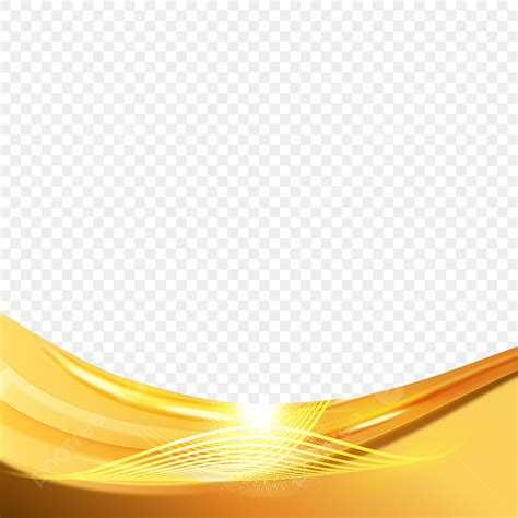 Gradient Glow Vector Hd Png Images Golden Gradient Glowing Curve Border Golden Glow Curve