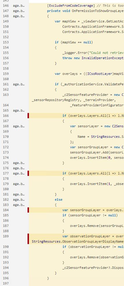 C ExcludeFromCodeCoverage Not Functioning Properly SonarQube Server Community Build