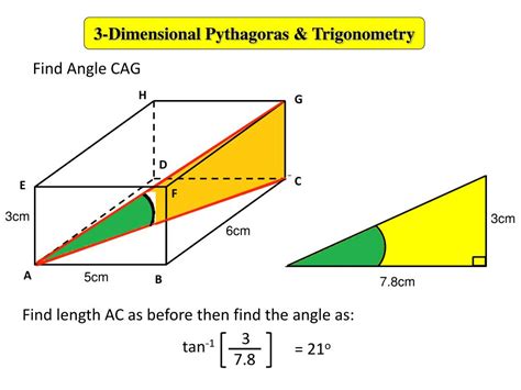Ppt 3 Dimensional Pythagoras And Trigonometry Powerpoint Presentation