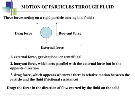 Ppt Settling And Sedimentation In Particle Fluid Separation