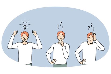 문제 해결 과정 프리미엄 벡터