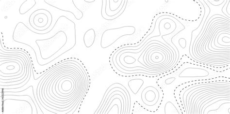 Pattern With Lines And Dots The Stylized Height Of The Topographic Map