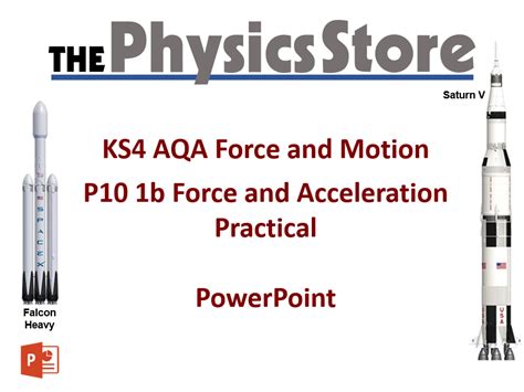 Ks4 Gcse Physics Aqa P10 1b Force And Acceleration Required Practical Teaching Resources