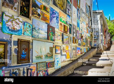 Broadway Stairs Art Gallery Displays Funky Thrift Store Finds Outside