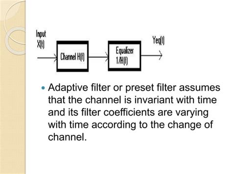 Application Of Adaptive Linear Equalizer Ppt