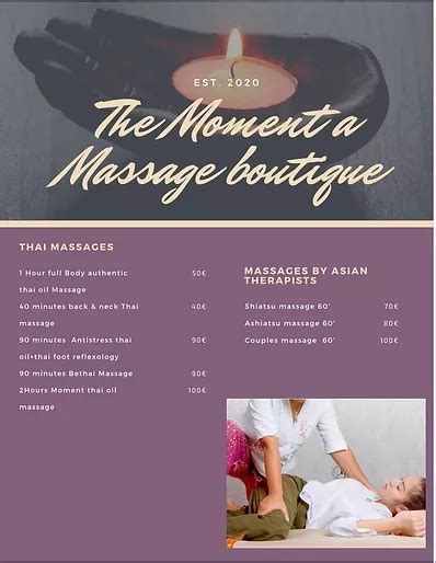 Thai And Asian Span Massage Athens Catalogue The Moment Massage