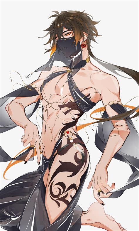 Zhongli Genshin Impact Drawn By Hwan Mob Hwan Danbooru