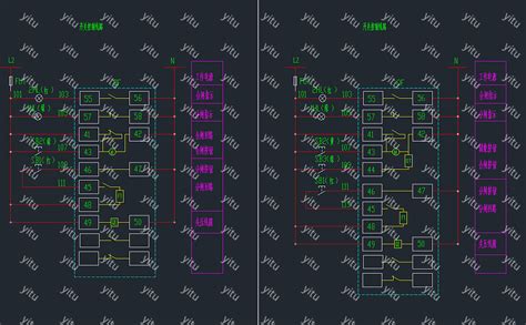 开关控制cad图块，开关cad施工图纸下载 素材下载 易图网cad设计图纸库
