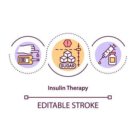 Insulin Therapy Concept Icon 2945067 Vector Art At Vecteezy