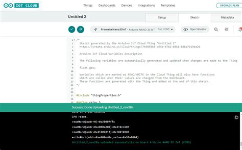 پروژه تشخیص نشت گاز با شیلد Promake Nano و پلتفرم Arduino Iot دیجی اسپارک