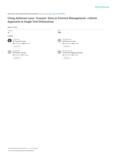 Using Airborne Laser Scanner Data In Forestry Mana Pdf Lidar Volume