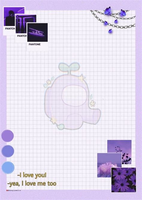 Purple Aesthetic Note Template