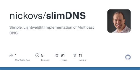 Github Nickovsslimdns Simple Lightweight Implementation Of Multicast Dns
