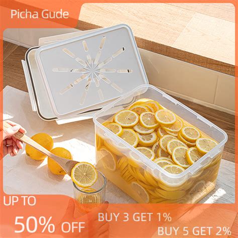 Picha 4 5l Pickle Jar Leakproof Pickle Fermentation Container For