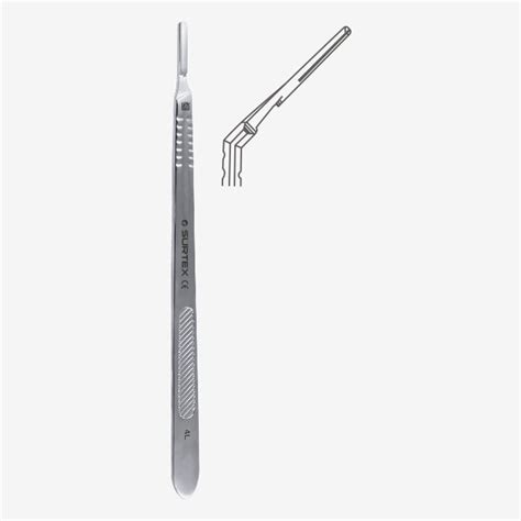Surtex® Scalpel Handle No 4l Straight And Angled Profiles