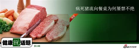 健康锐话题25：病死猪流向餐桌为何屡禁不绝健康频道新浪网