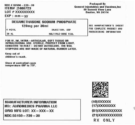 Dexamethasone Injection Package Insert Prescribing Information