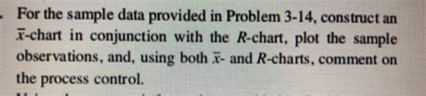 Solved For The Sample Data Provided In Problem Chegg Com