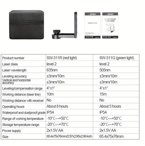 2 Lines Laser Level Self Leveling Green Light Level Vertical And
