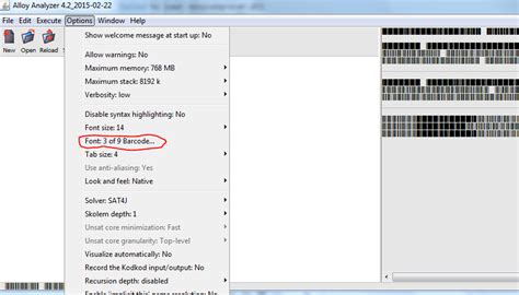 Java Unreadable Text When Starting Alloy Analyzer On Windows 7 Stack Overflow