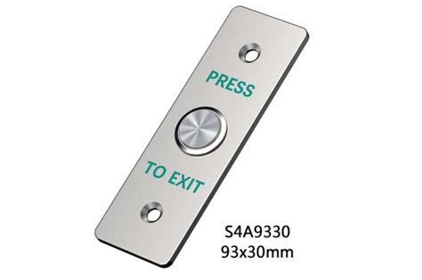 OEM Manufacturer Stainless Steel Door Release Exit Button For Access Control S4A Access Control