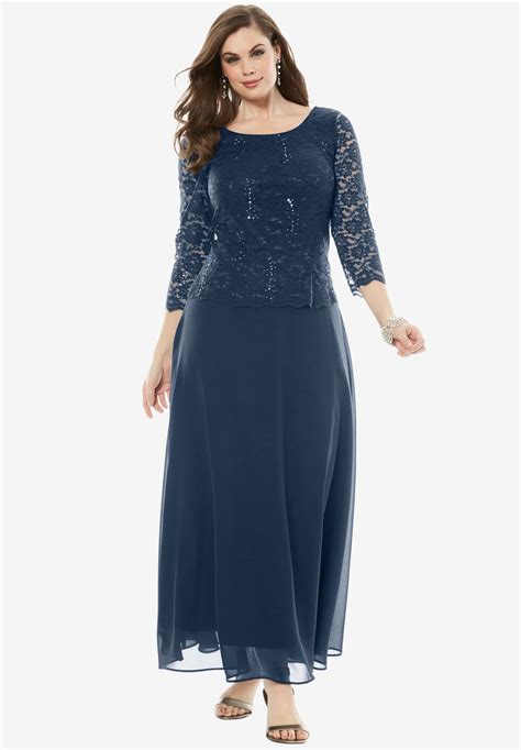 Shop For Lace Popover Dress And More Plus Size Special Occasion Dresses