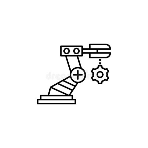 Robotics Assembly Outline Icon Signs And Symbols Can Be Used For Web Logo Mobile App Ui Ux