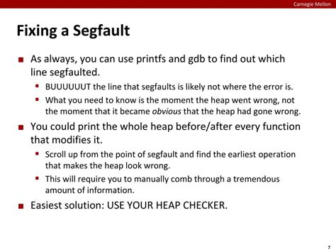 Ppt Debugging Malloc Lab Powerpoint Presentation Free Download Id