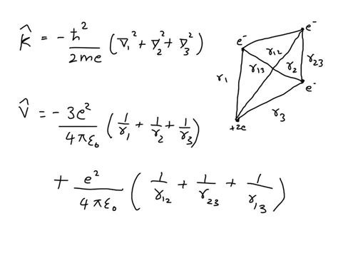 Solved Write Out The Complete Hamiltonian Operator For The F Atom