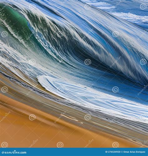 An Abstract Interpretation Of A Wave With Textured And Patterned