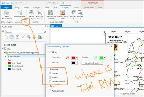 Where The Rmse Of Georeferencing Is Displayed In A Esri Community
